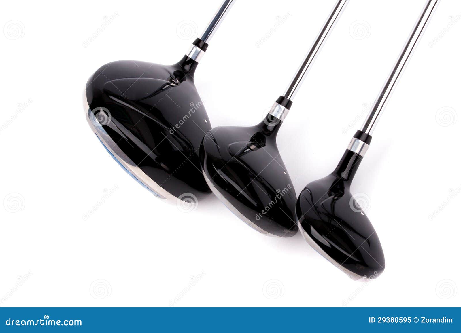 Golf Club on White Background Stock Image - Image of studio, hobby ...