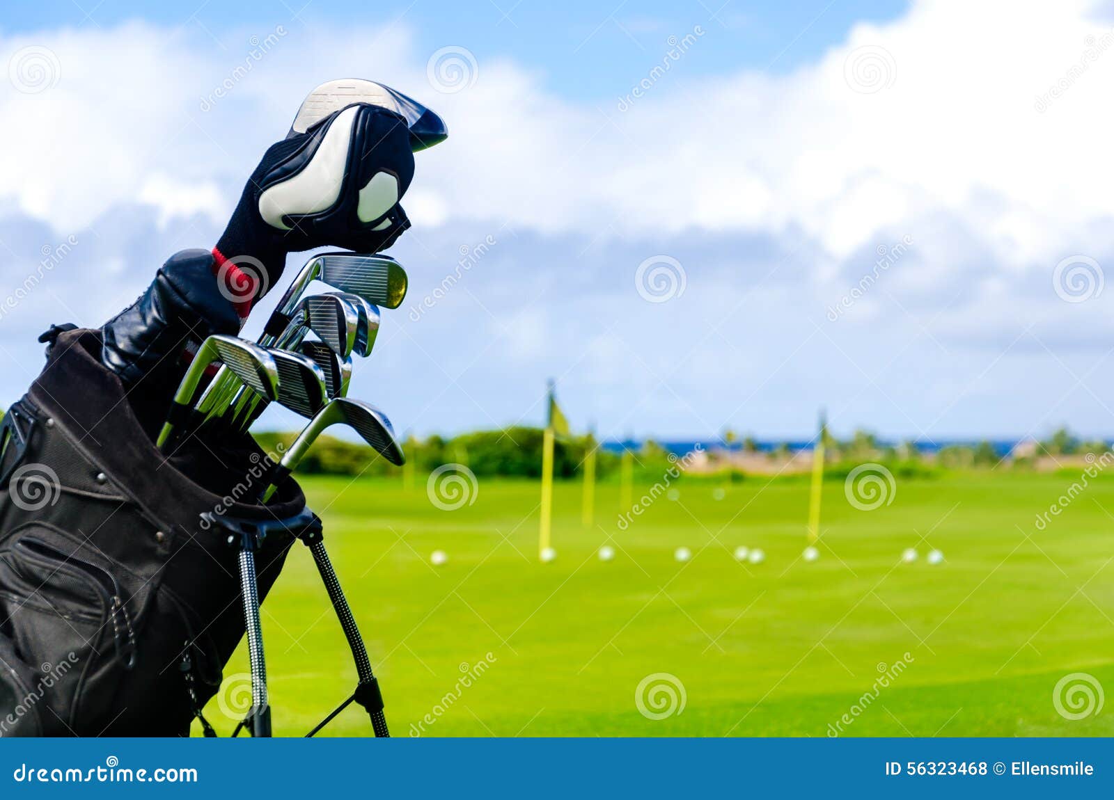 Golf clubs background stock photo. Image of bunch, close - 56323468
