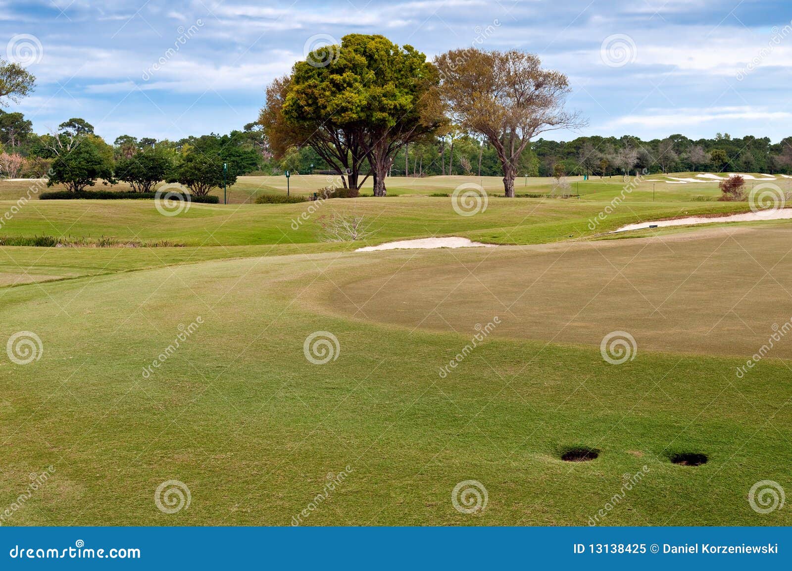 Golf Course stock image. Image of green, summer, landscape - 13138425