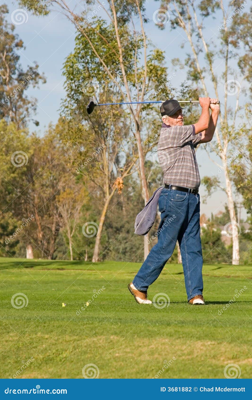 Golf Course Action stock photo. Image of club, action - 3681882