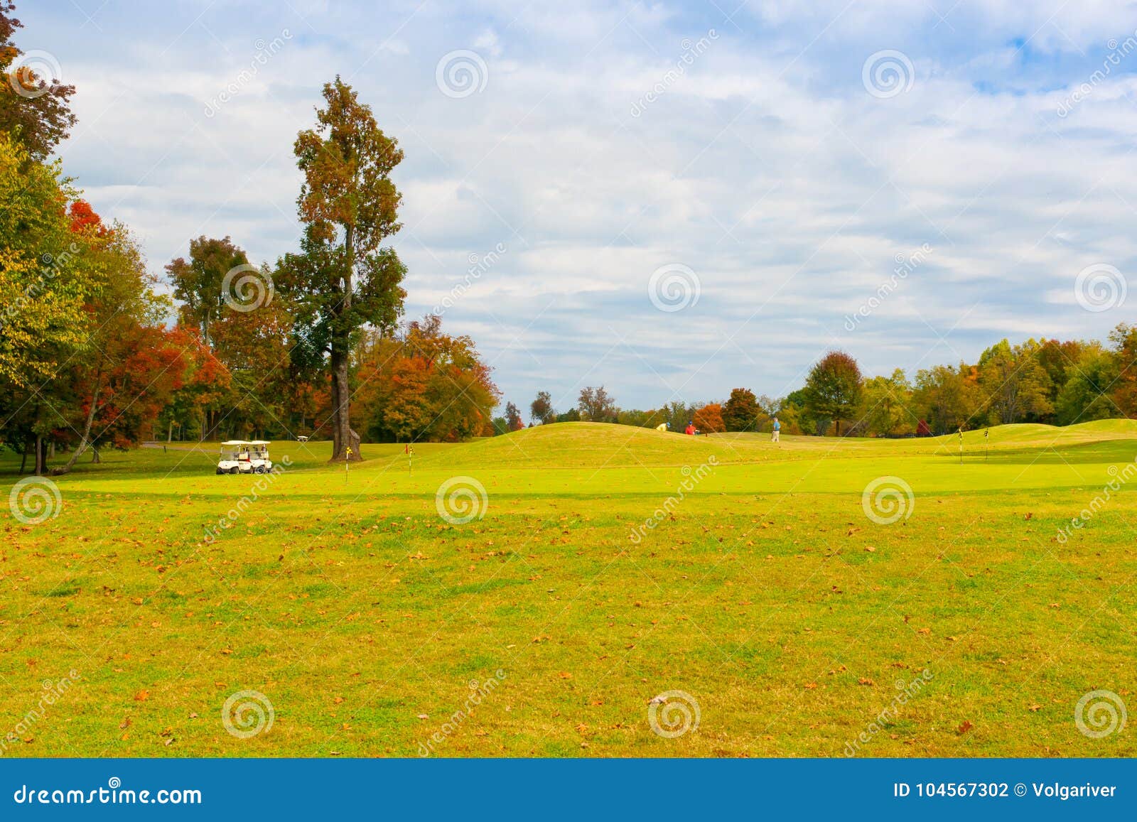 Golf Course, Autumn Landscape. Stock Photo - Image of golf, autumn ...