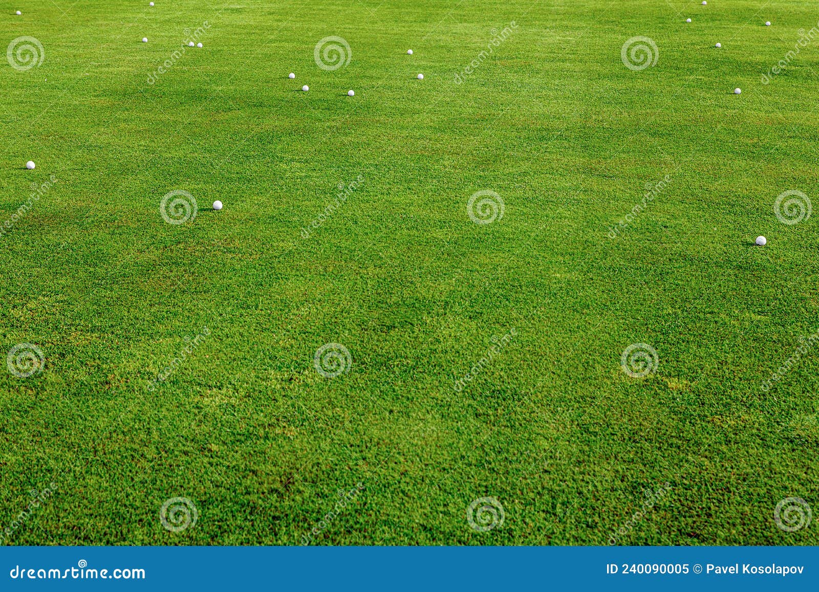 A Golf Course with Balls Scattered All Over the Course Stock Image ...
