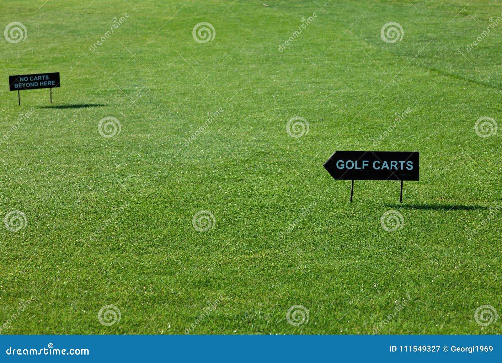 Golf Course and Banner Plate Stock Image - Image of concepts, sports ...