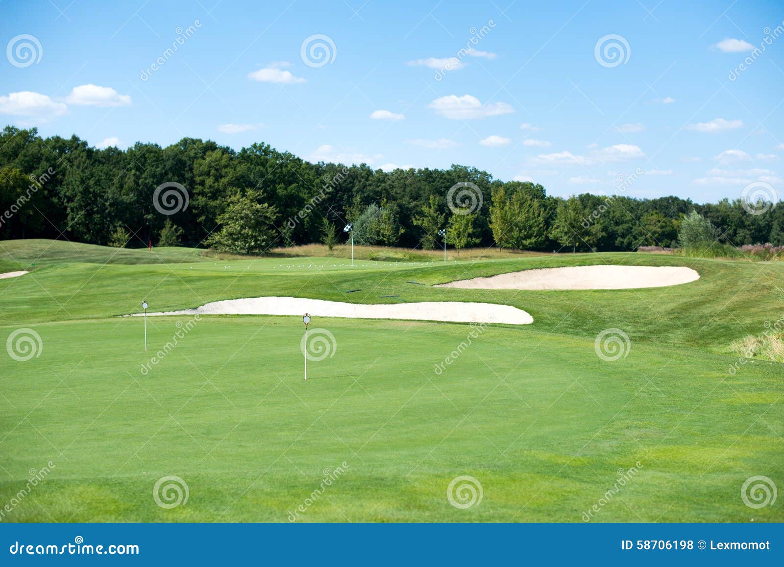 Golf course stock photo. Image of competition, lifestyle - 58706198