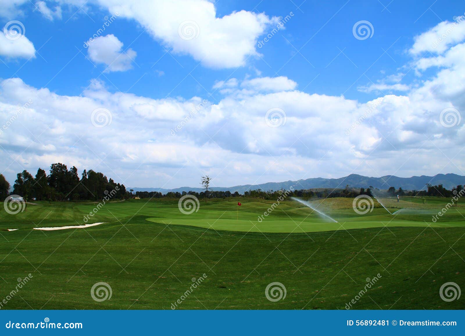 Golf course view stock image. Image of leaves, express - 56892481