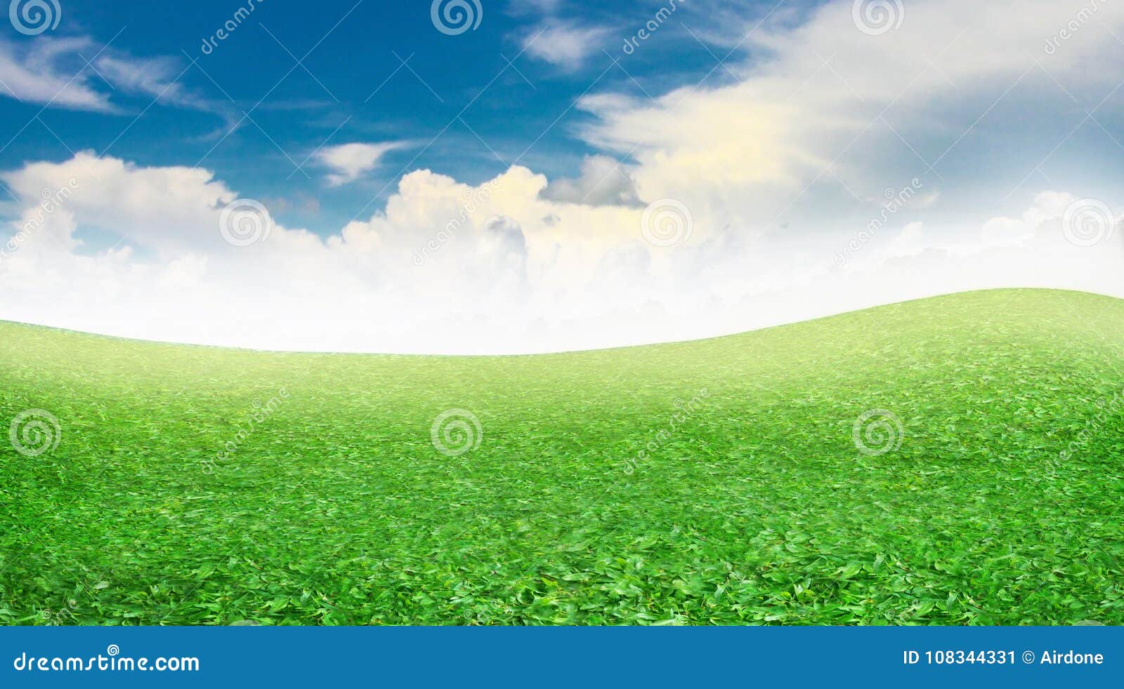 Golf Course with Blue Sky stock image. Image of rural - 108344331