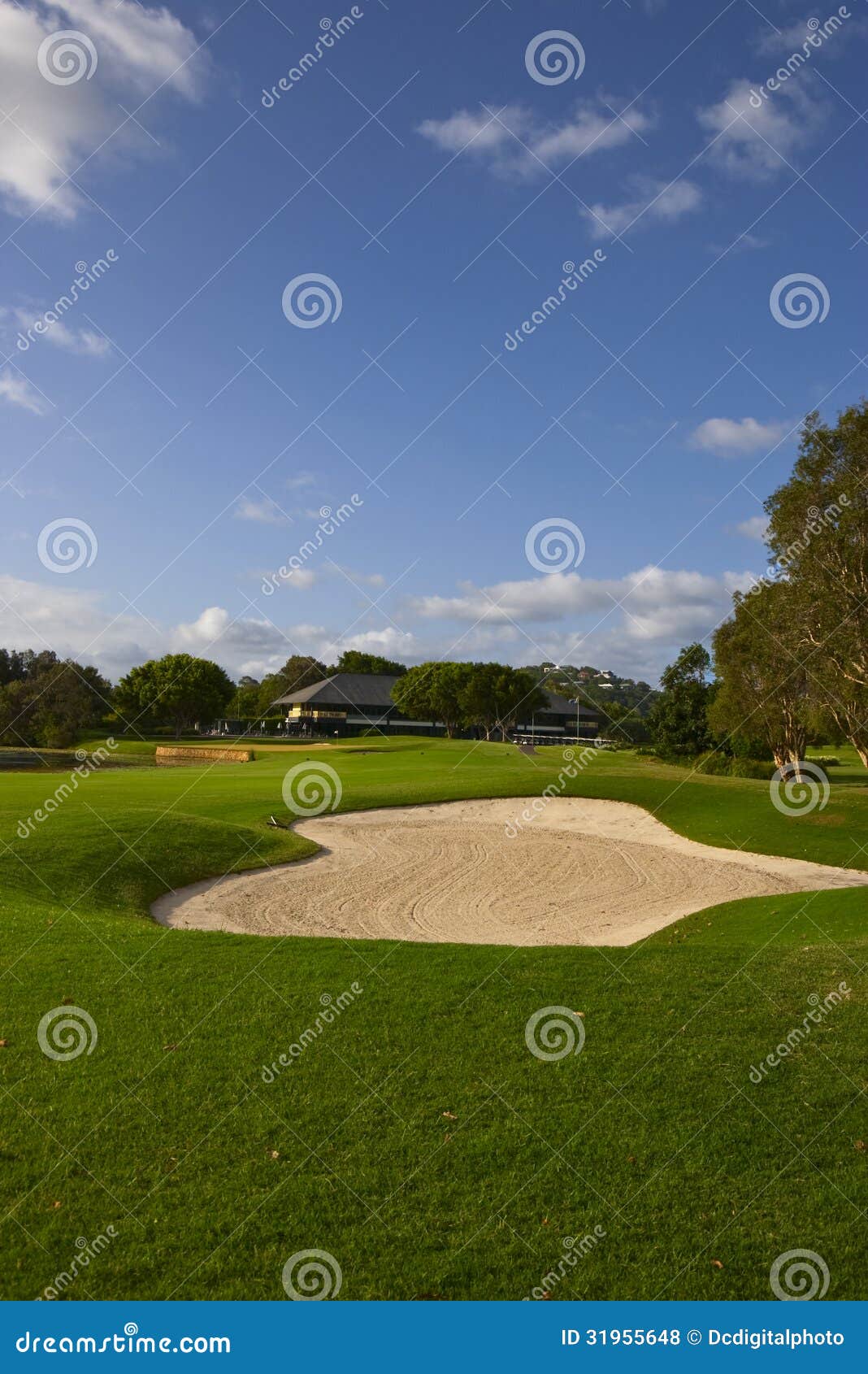 Golf course bunker stock photo. Image of vertical, golf - 31955648