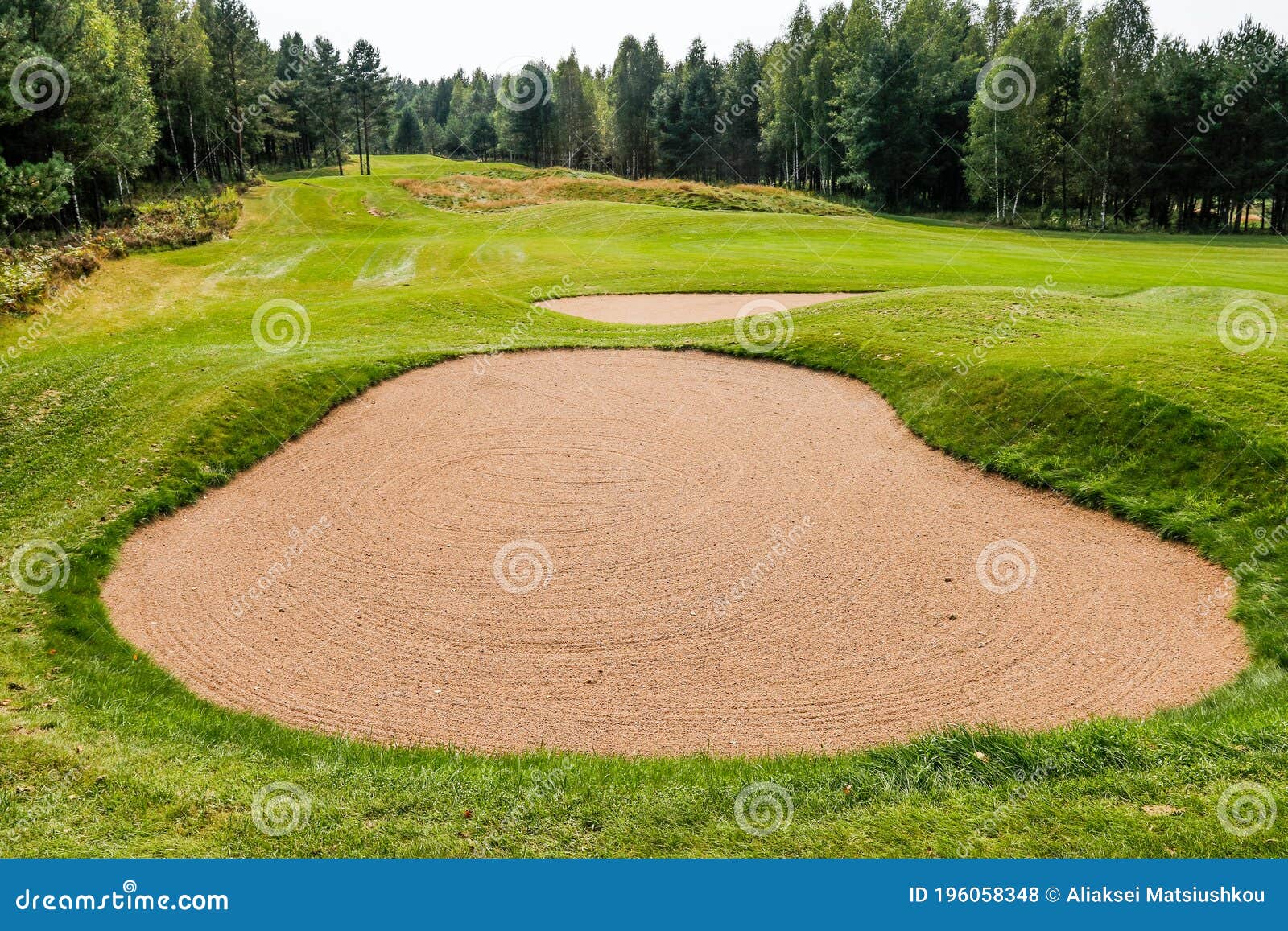 The Golf Course Bunker Obstacle Stock Photo - Image of holiday, idyllic ...