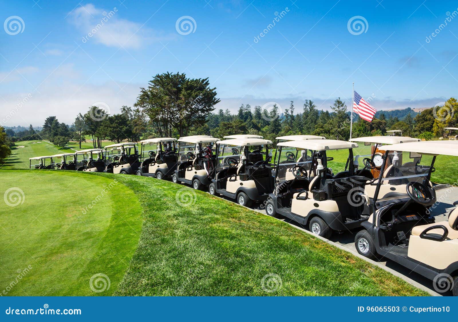 Golf course stock image. Image of lawn, competition, exercise - 96065503