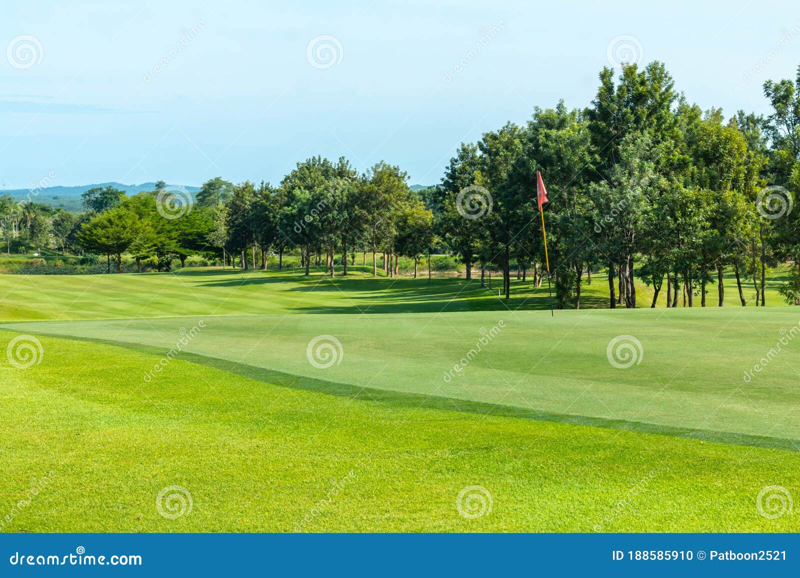 Golf Course in the Countryside. Stock Photo - Image of countryside ...