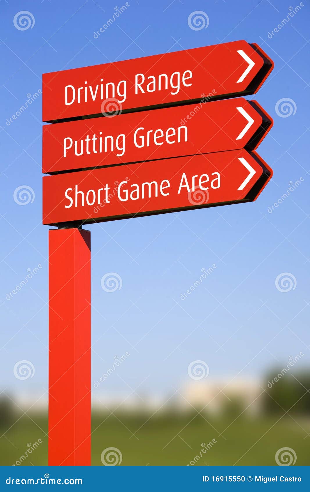 Golf Course Direction Signs Stock Photo - Image of fairway, hole: 16915550