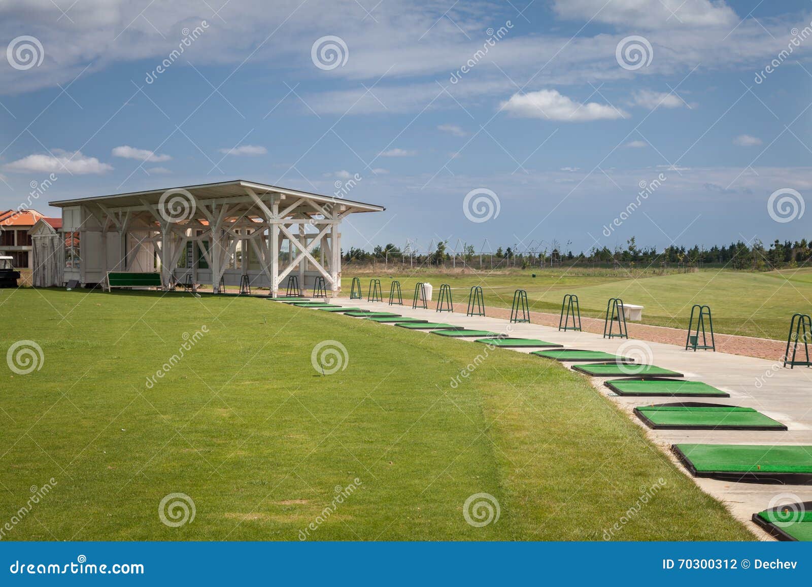 Golf course driving range stock photo. Image of leisure - 70300312