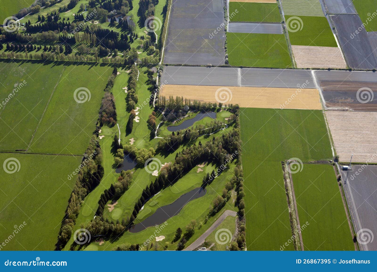 Golf Course and fields stock image. Image of healthy - 26867395