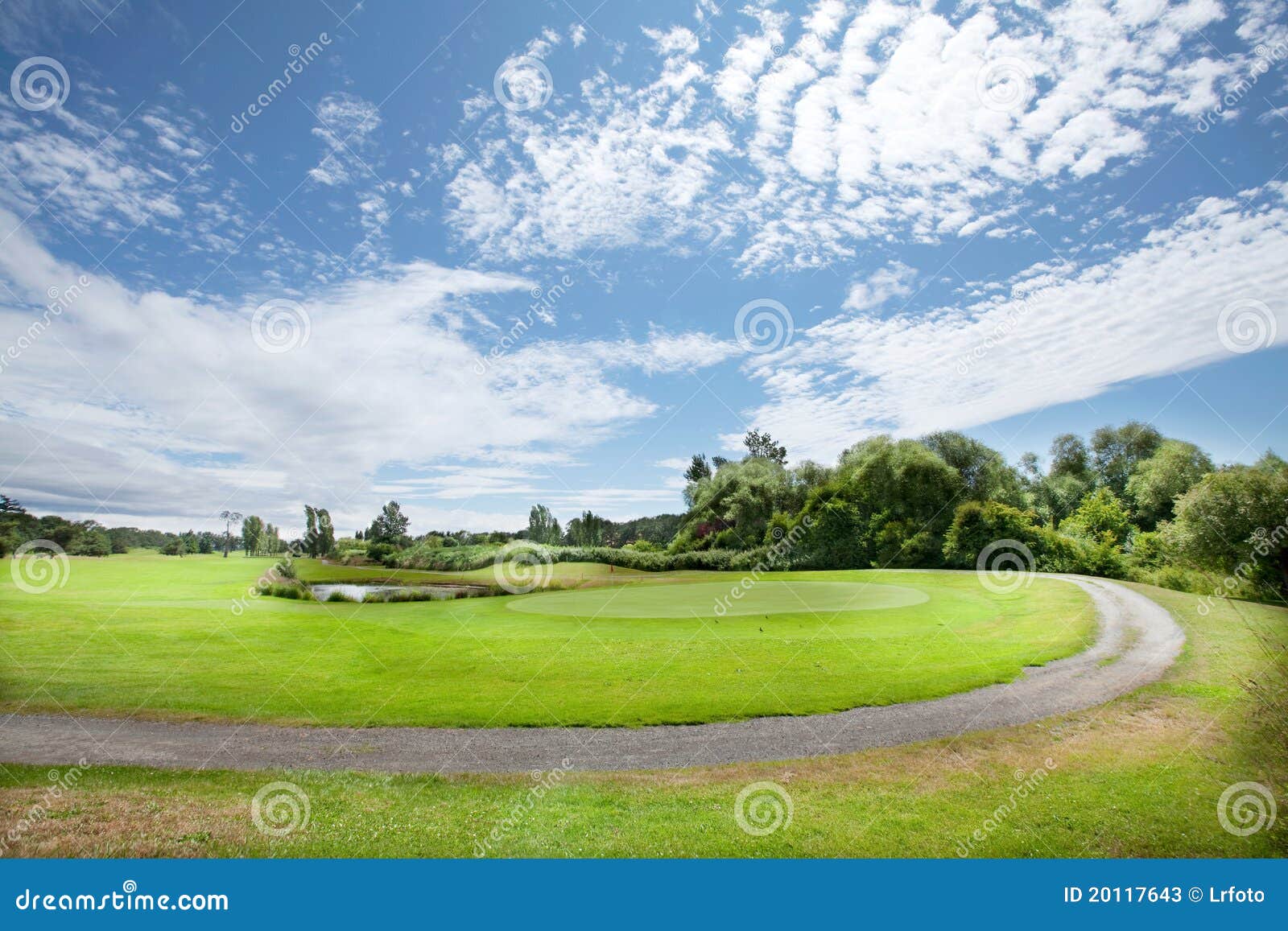 Golf course green stock image. Image of golfing, path - 20117643
