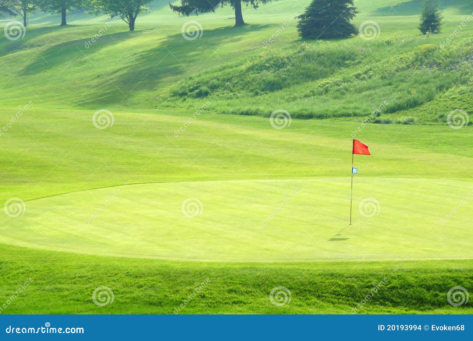 Golf course green stock photo. Image of golf, flag, lawn - 20193994
