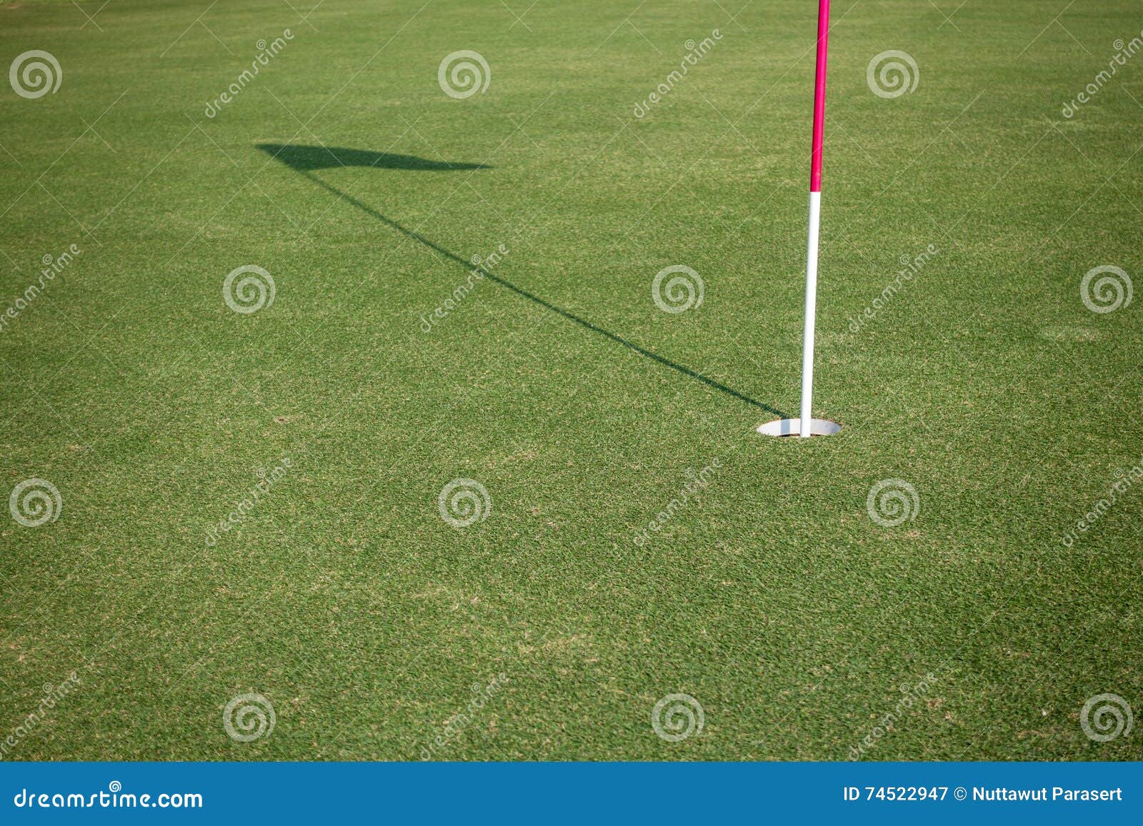 Golf Course - Green Golf Field and Golf Hole Stock Image - Image of ...