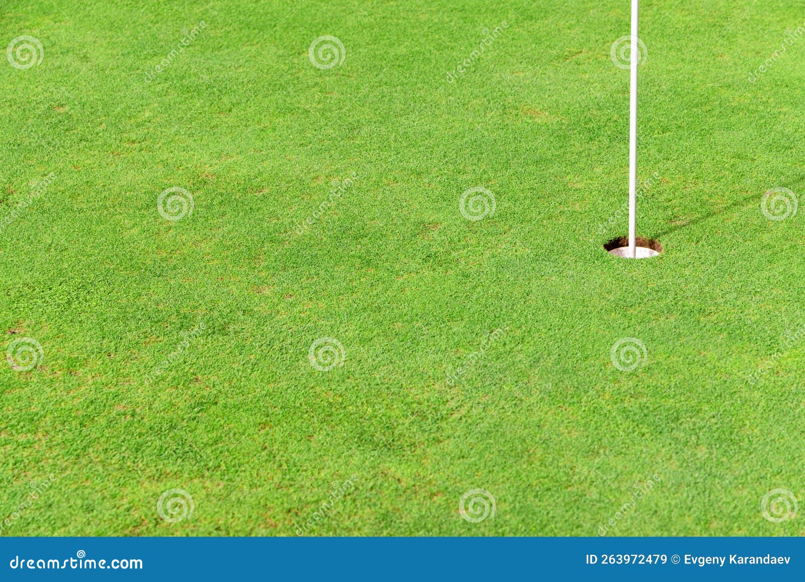 Golf Course with Green Grass Stock Image - Image of beautiful, scenic ...