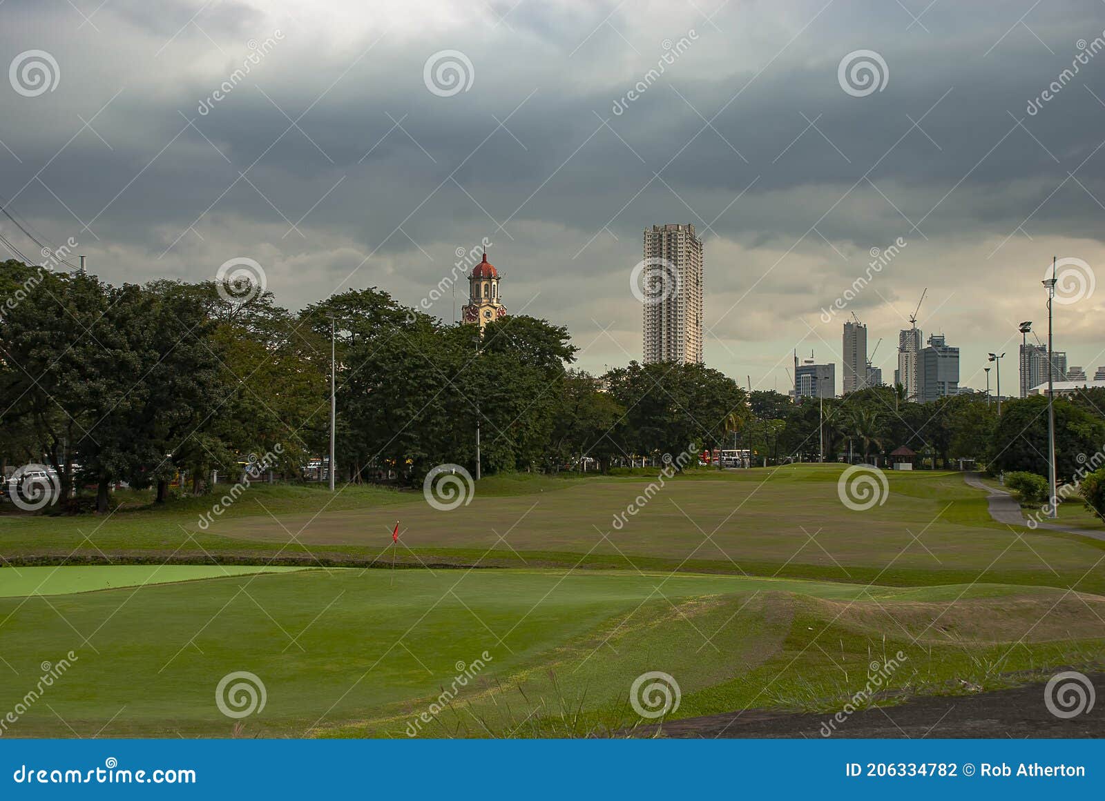 The Golf Course at Intramuros in Manila Stock Photo - Image of history ...