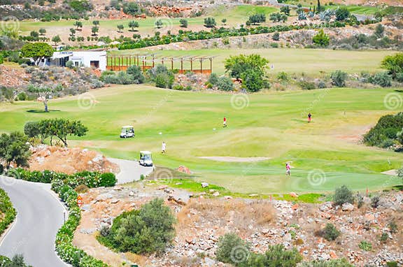 Golf Course on the Island of Crete Stock Photo - Image of golfing ...