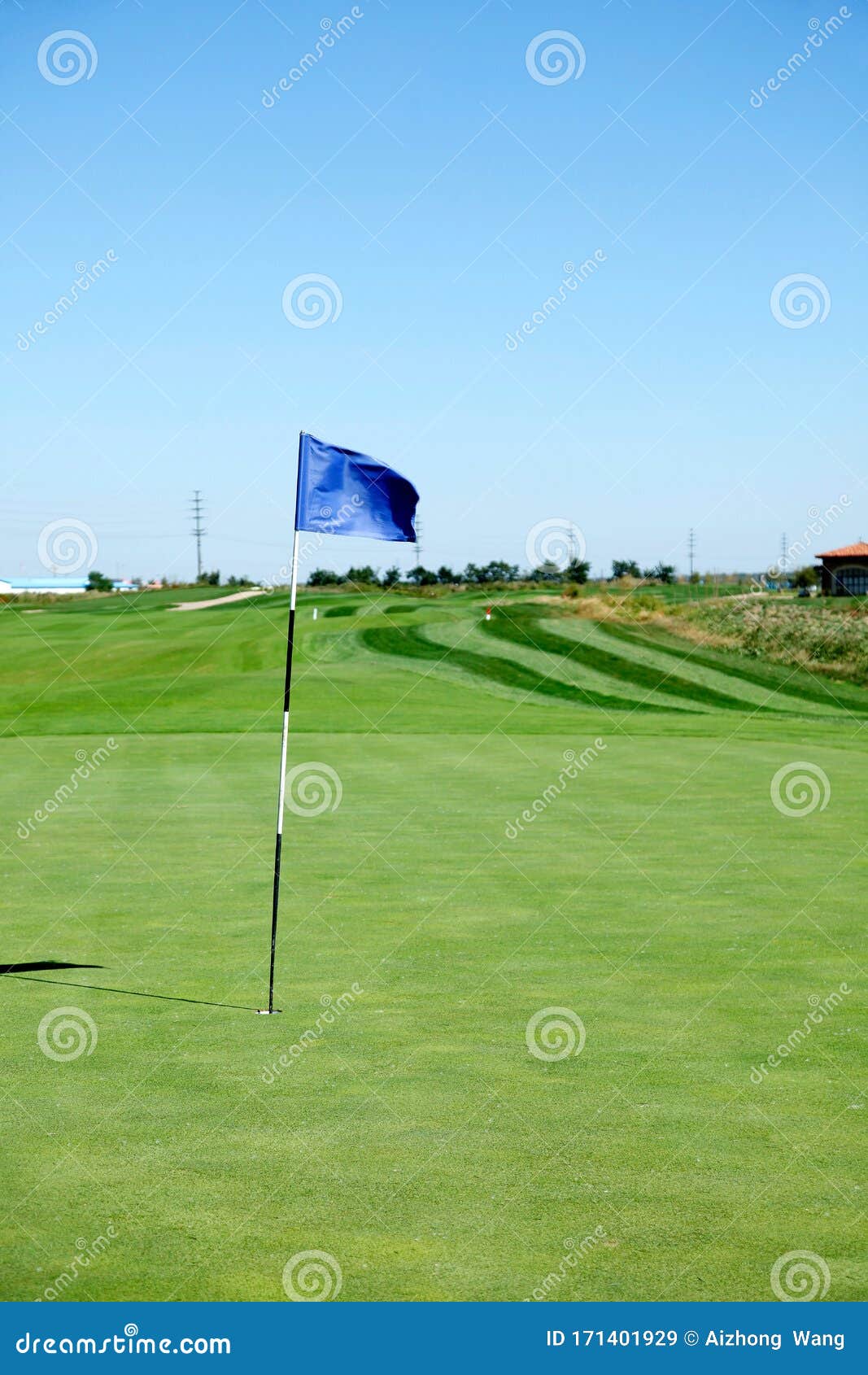 The golf course landscape stock image. Image of recreation - 171401929