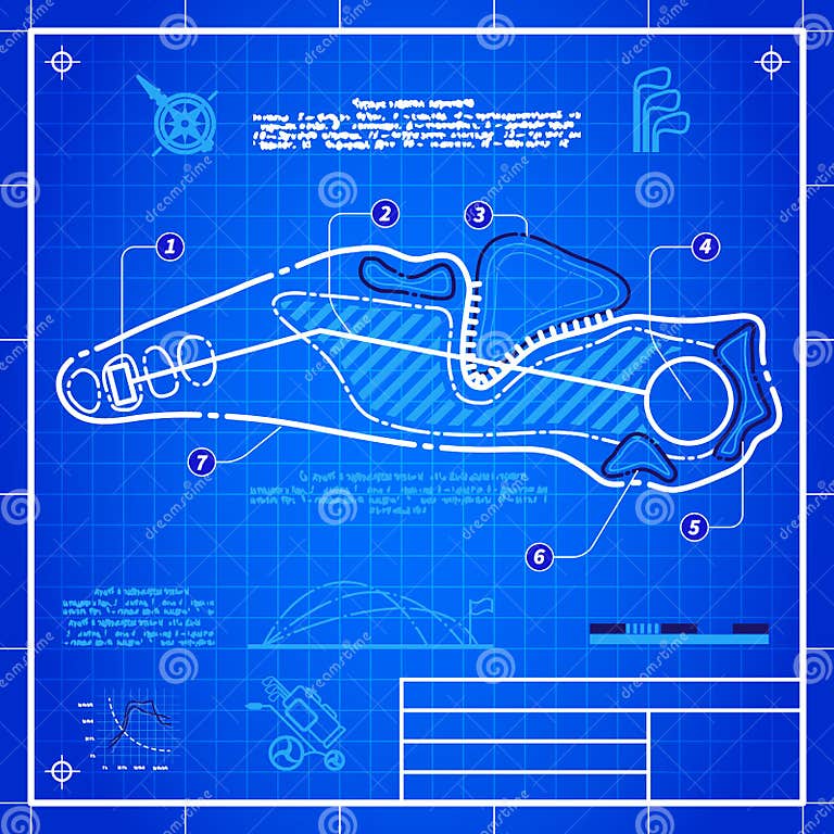Golf course layout drawing stock vector. Illustration of fairway - 52303775