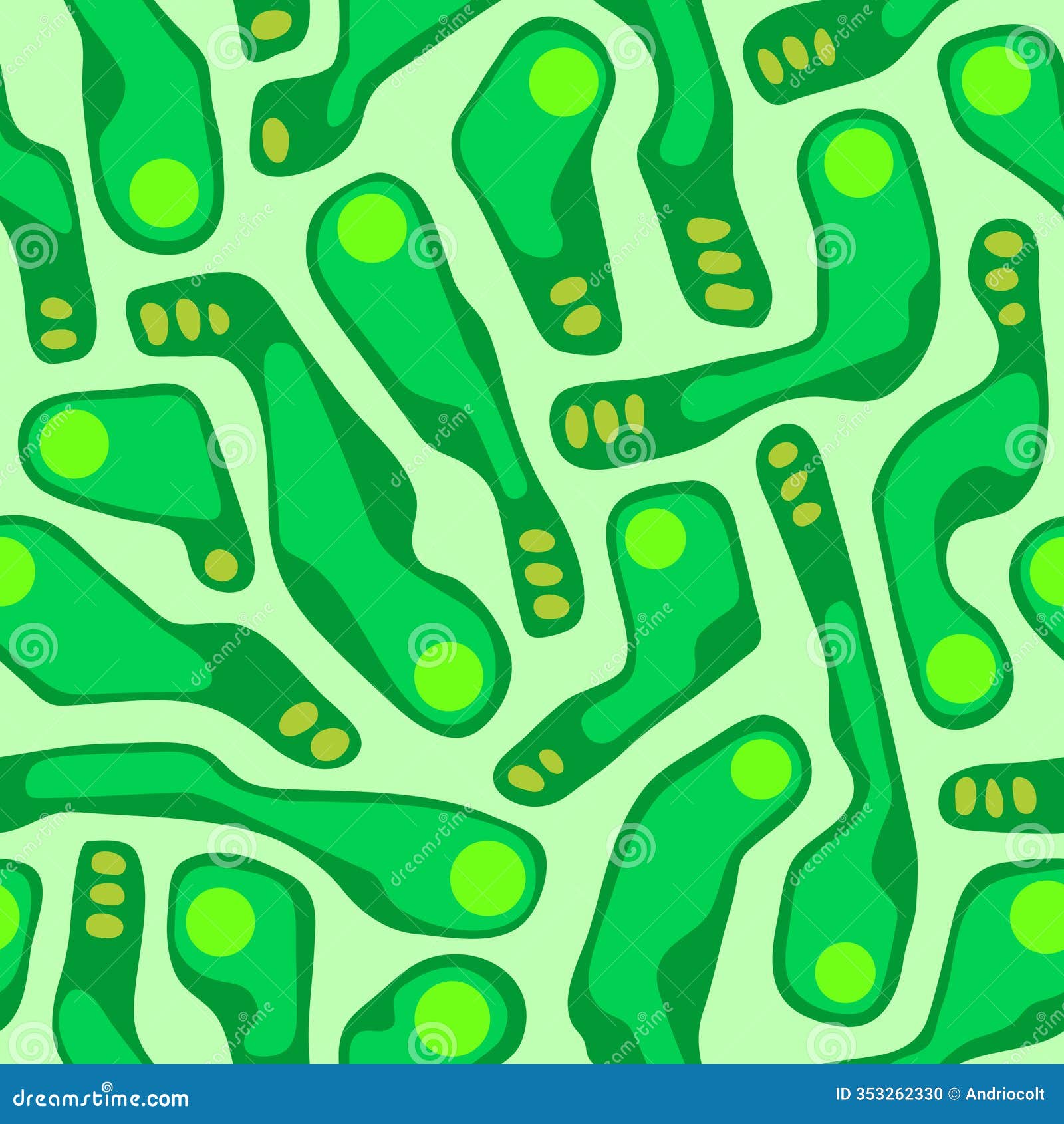 Golf course layout stock illustration. Illustration of seamless - 353262330