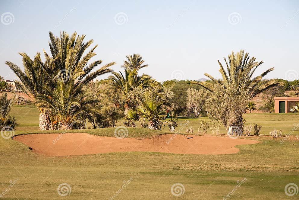 Golf course in Marrakesh stock photo. Image of marrakesh - 46141650