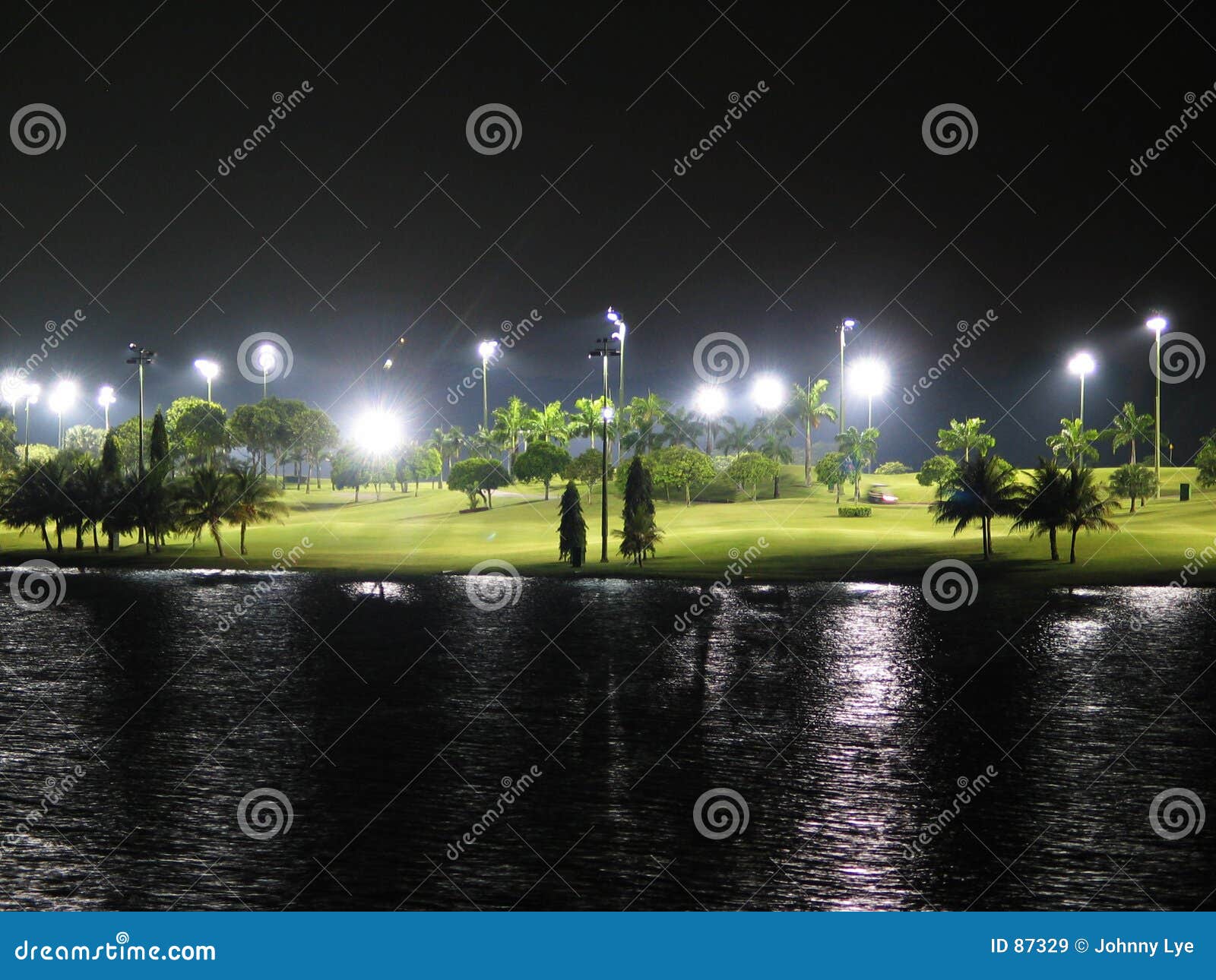 Golf Course - Night stock image. Image of sports, putt, fairway - 87329