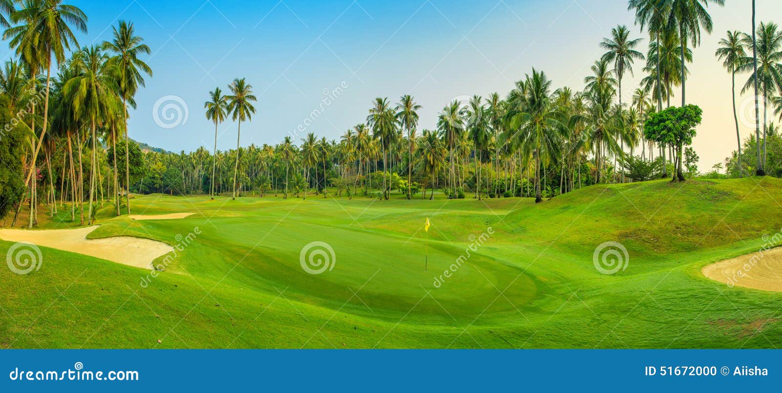 Golf Course Panorama Stock Photo | CartoonDealer.com #51672000
