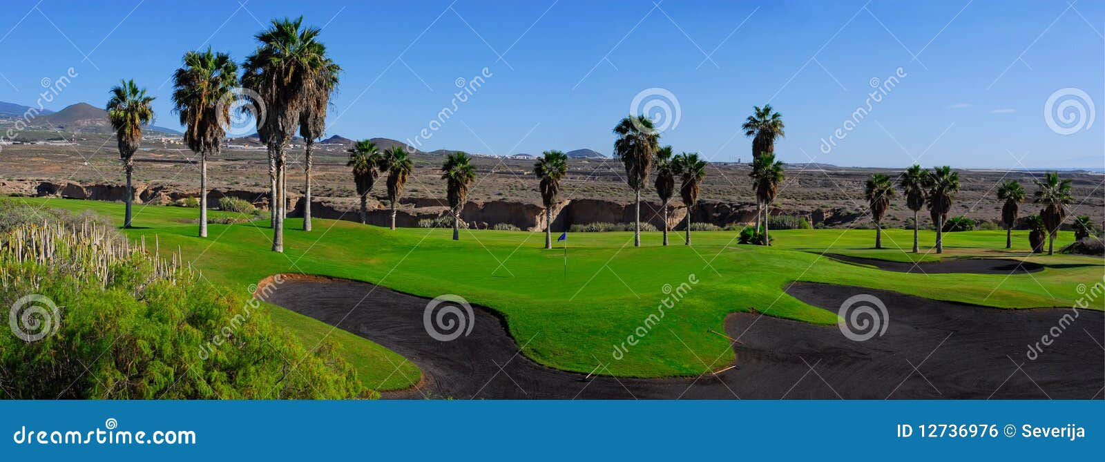 Golf course panoramic stock photo. Image of golf, golfing - 12736976