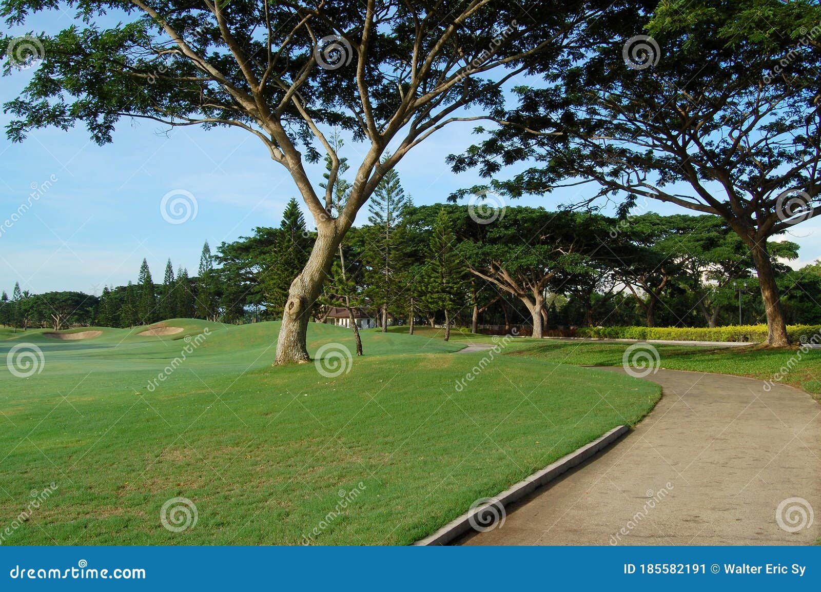 Golf Course Pathway at Mount Malarayat in Lipa, Batangas, Philippines ...