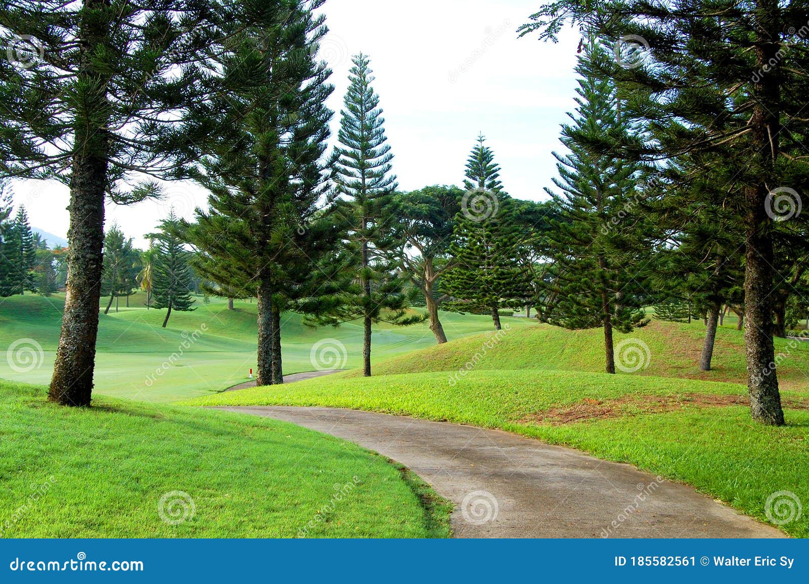 Golf Course Pathway at Mount Malarayat in Lipa, Batangas, Philippines ...