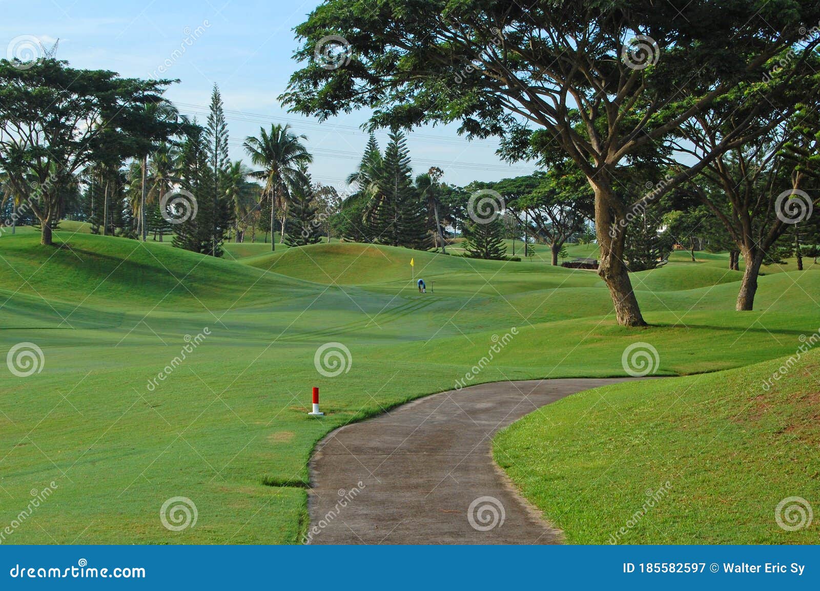 Golf Course Pathway at Mount Malarayat in Lipa, Batangas, Philippines ...