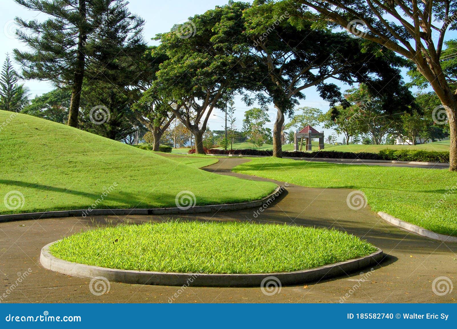 Golf Course Pathway at Mount Malarayat in Lipa, Batangas, Philippines ...