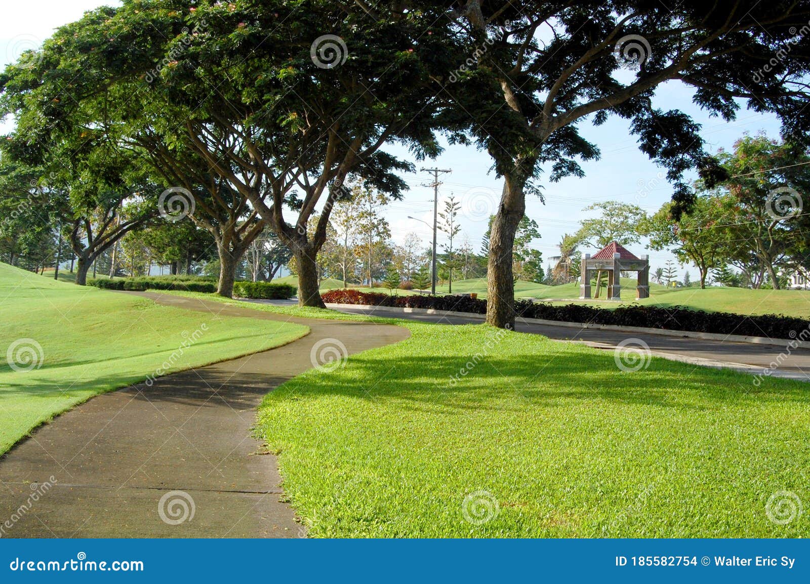 Golf Course Pathway at Mount Malarayat in Lipa, Batangas, Philippines ...