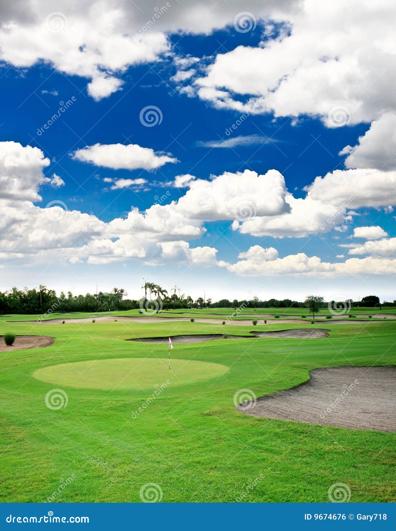 A golf course resort stock photo. Image of tree, clouds - 9674676