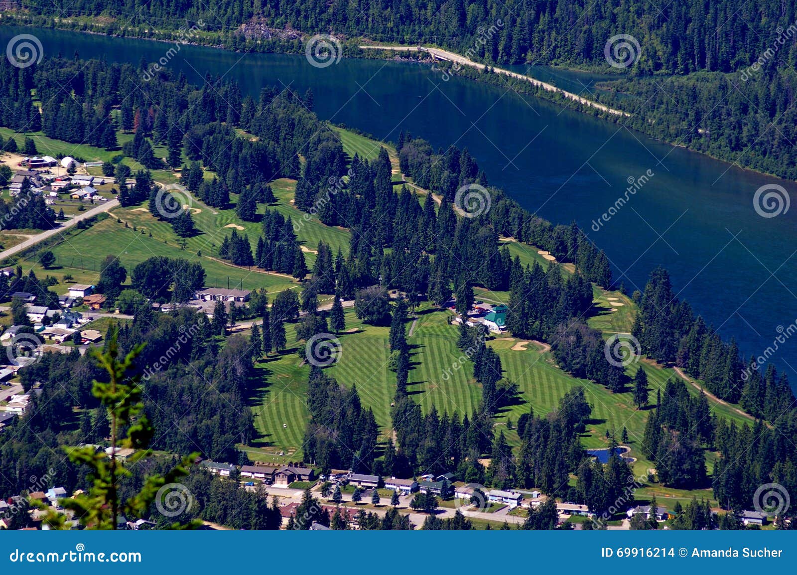 Golf Course at Revelstoke stock photo. Image of amanda - 69916214