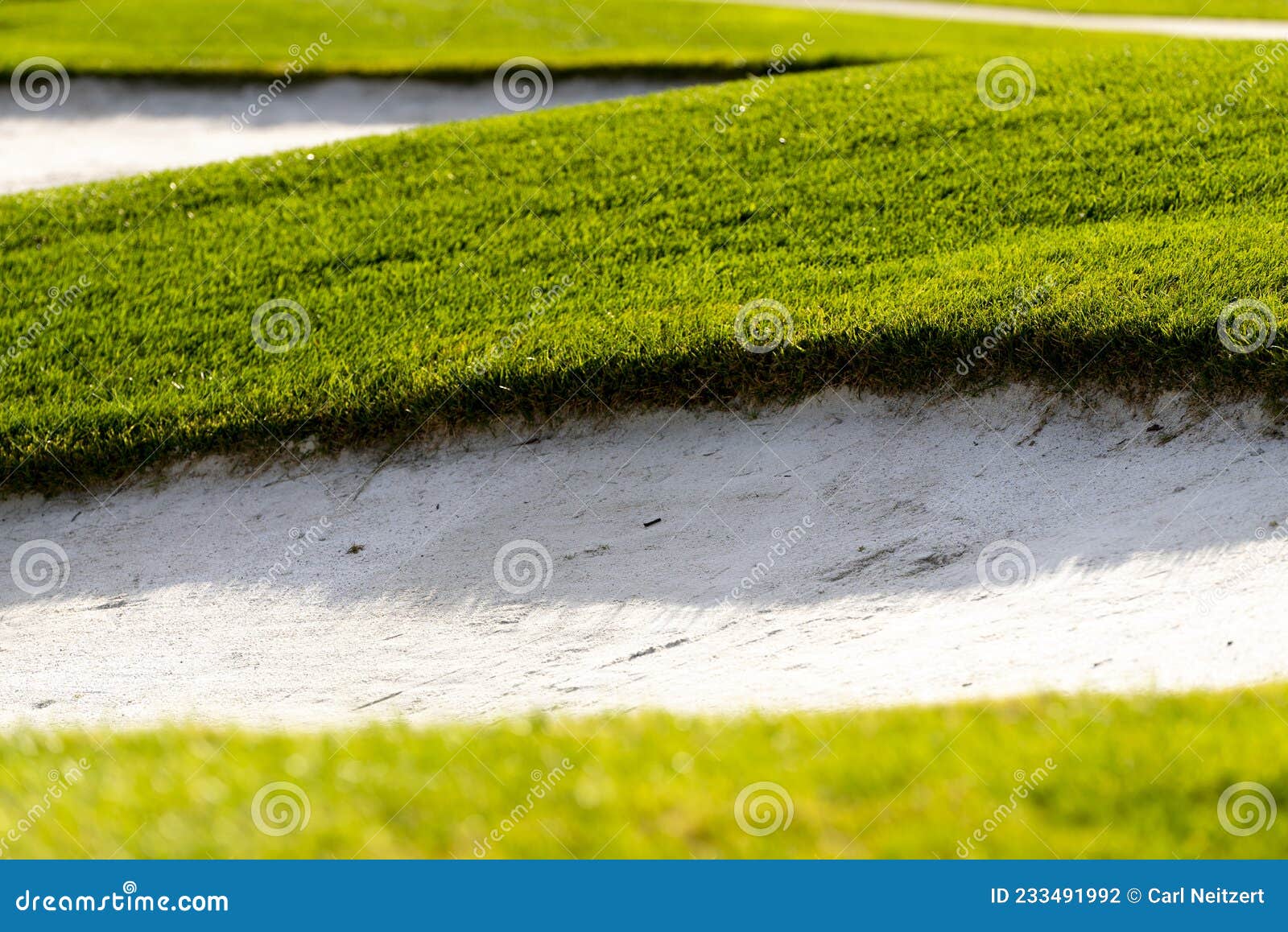 Golf Course Sand Bunker stock photo. Image of sand, club - 233491992