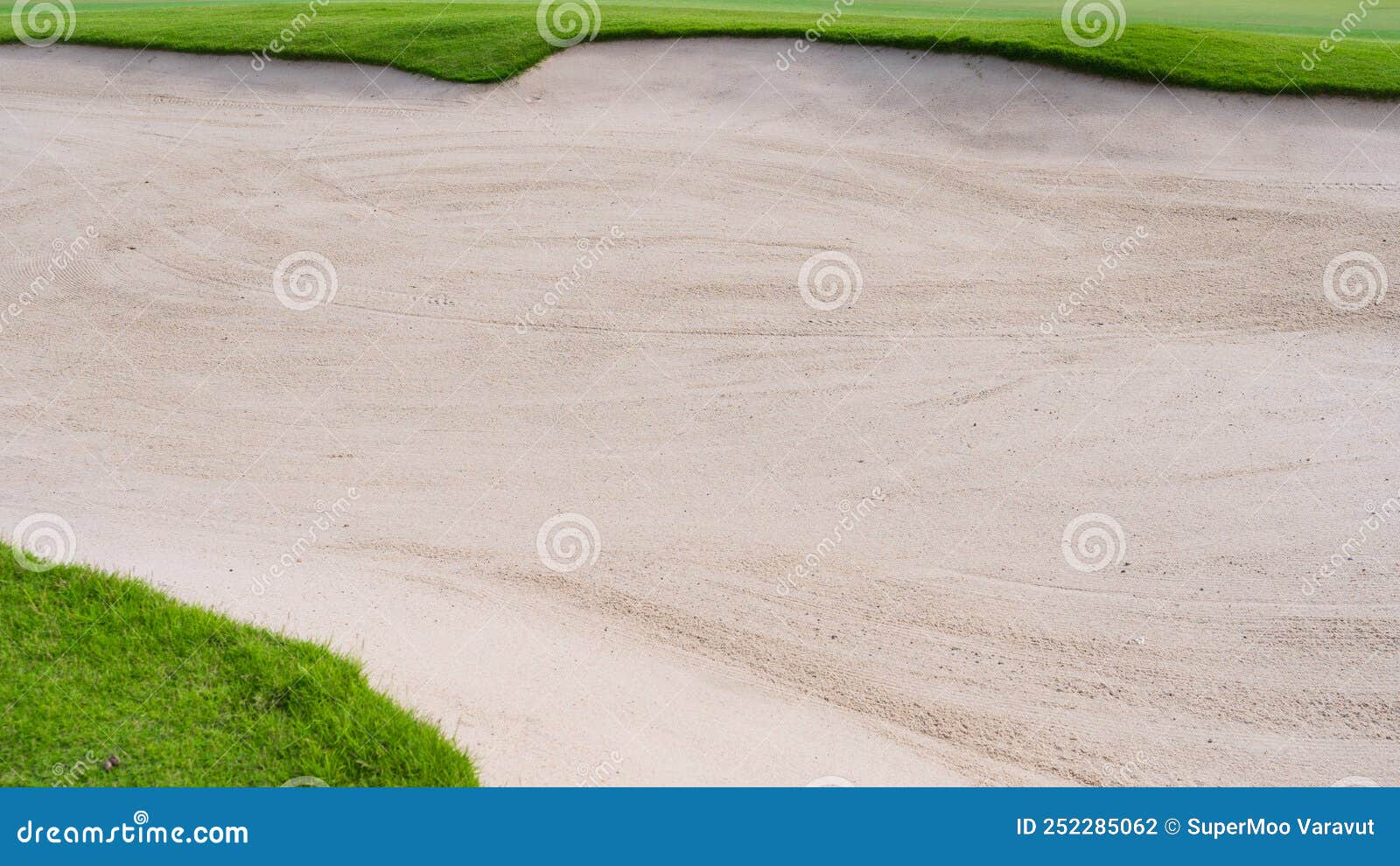 Golf Course Sand Pit Bunker Aesthetic Background,Used As Obstacles for ...