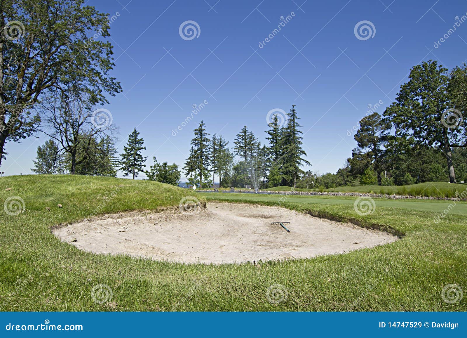 Golf Course Sand Trap stock image. Image of recreation - 14747529