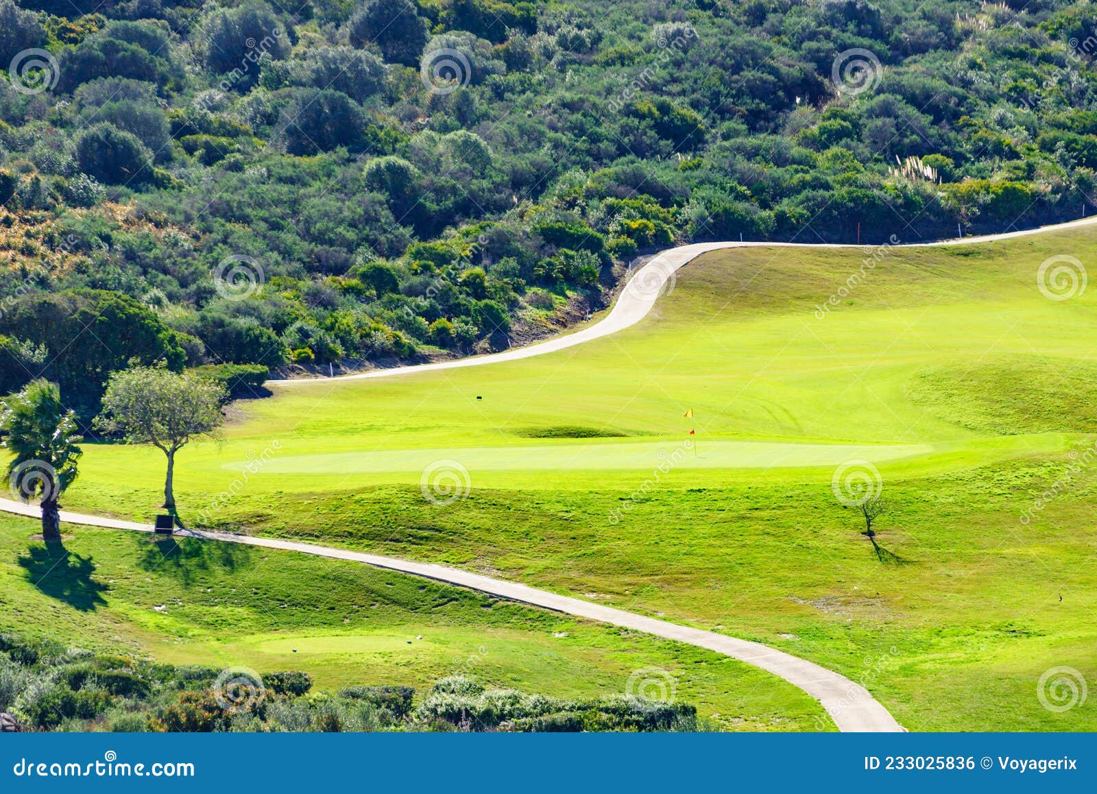 Golf course in Spain stock photo. Image of andalucia - 233025836
