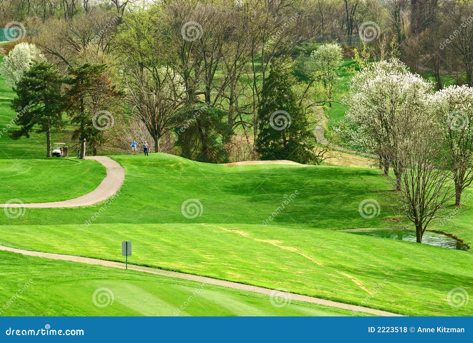 Golf Course in Springtime stock photo. Image of field - 2223518