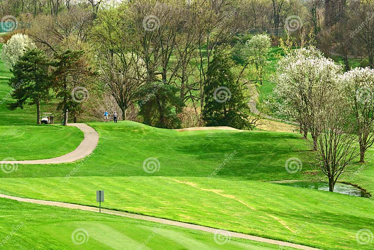 Golf Course in Springtime stock photo. Image of field - 2223518