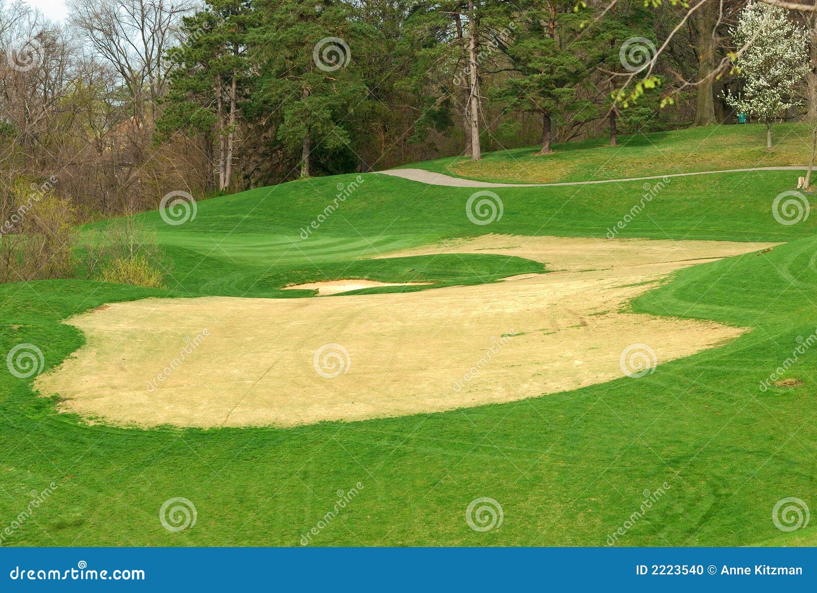 Golf Course in Springtime stock photo. Image of colorful - 2223540