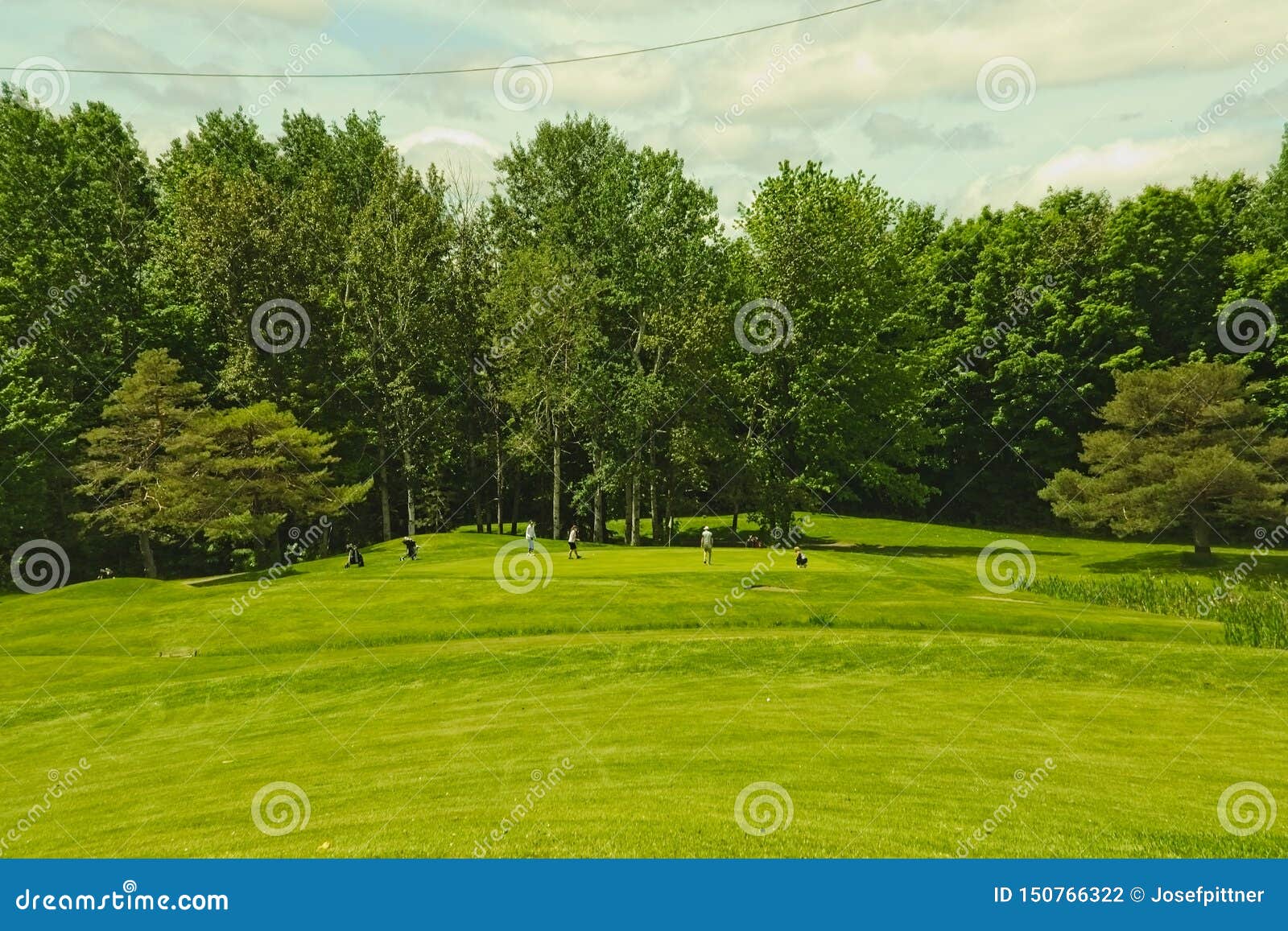A Golf Course on a Sunny Day Stock Photo - Image of luxury, green ...