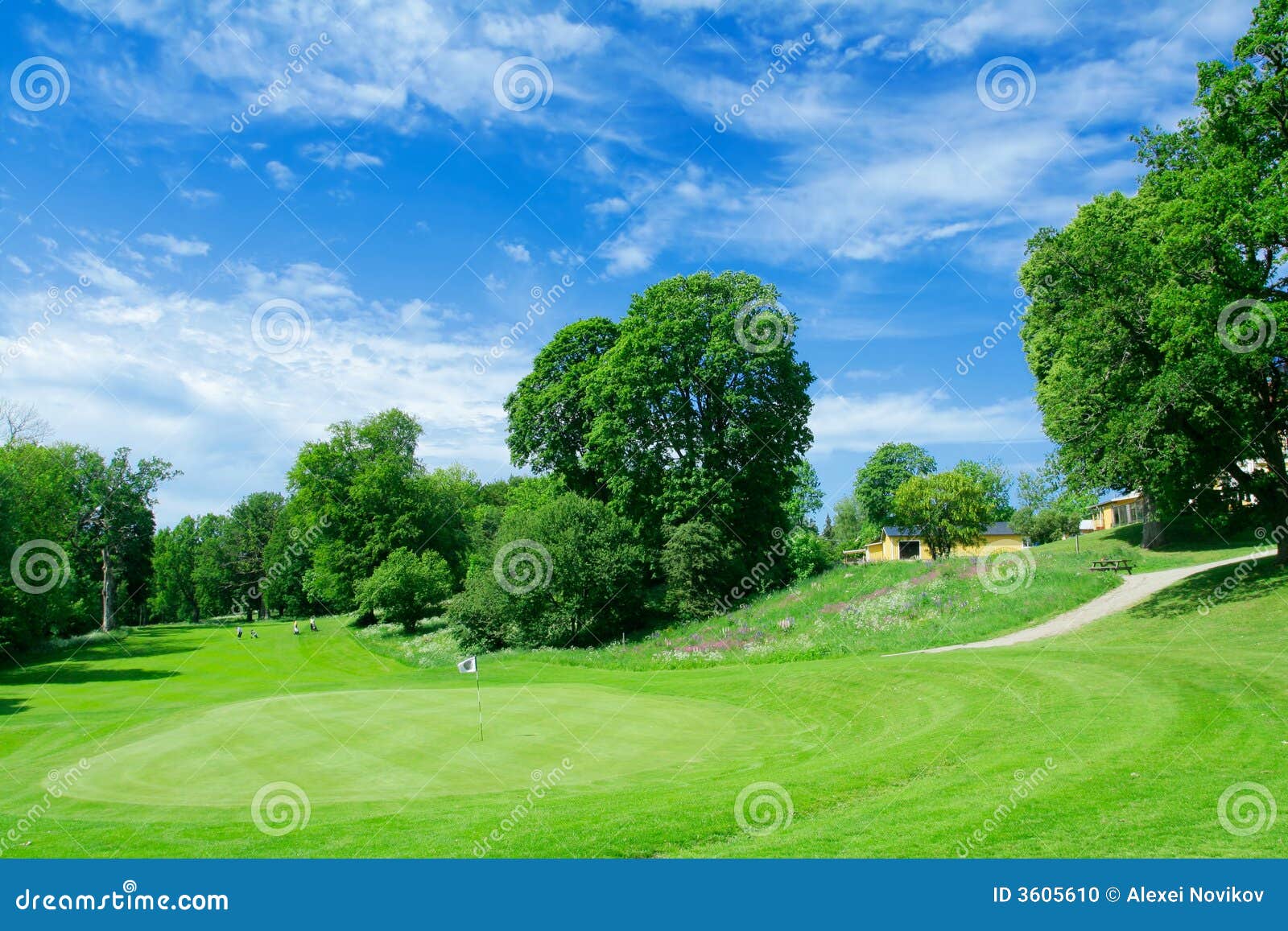 Golf course in Sweden stock photo. Image of countryside - 3605610