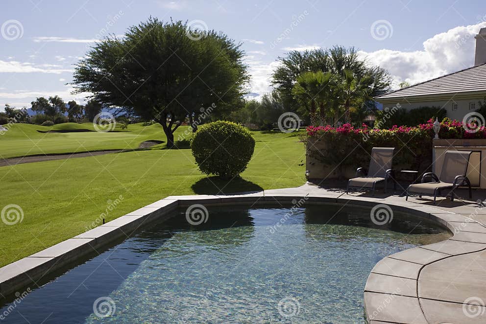 Golf Course Swimming Pool stock photo. Image of swimming - 7551198