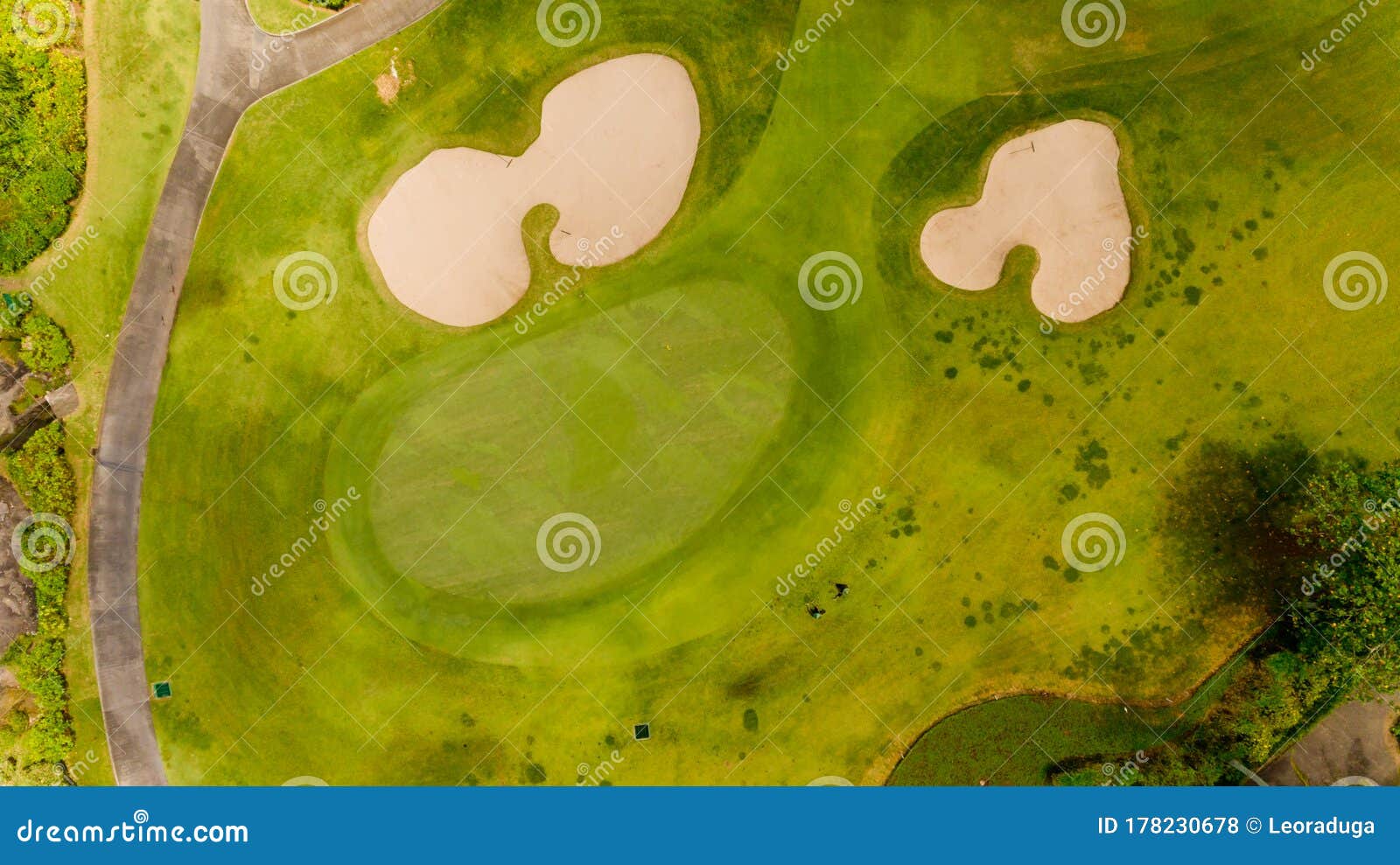 Golf Course Top View