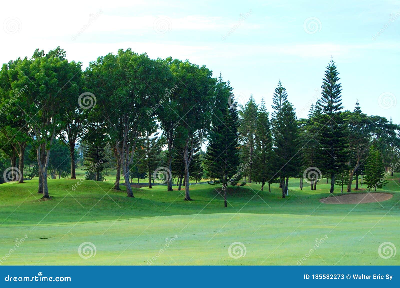 Golf Course and Trees at Mount Malarayat in Lipa, Batangas, Philippines ...