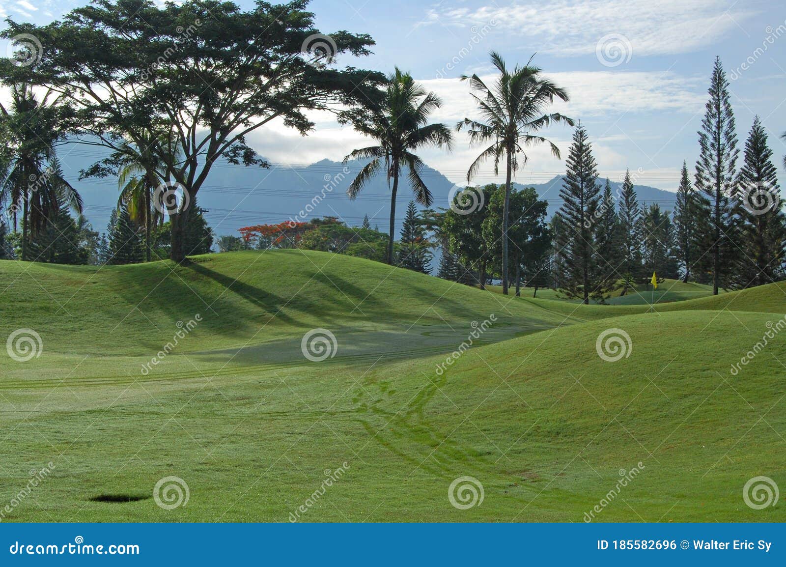 Golf Course and Trees at Mount Malarayat in Lipa, Batangas, Philippines ...